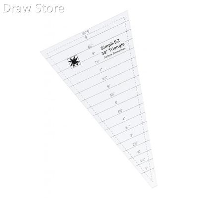 Clear Patchwork Quilting Dresden Template Ruler Sewing Desi