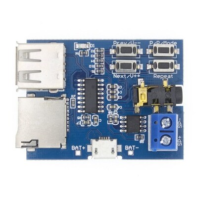 20Pcs/lot TENSTAR ROBOT TF card U disk MP3 Format decoder bo