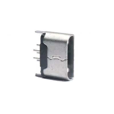 100pcs Micro USB Female 180 degree dip 5 Pin Connectors Jack