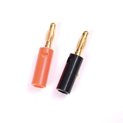 10 Pcs/lot Audio Speaker Screw Banana Gold Plate Plugs Conne