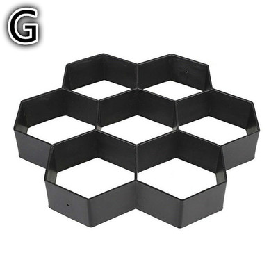 30x30x4cm Plastic Gardening floor concrete mold 8/9 Grids Pa
