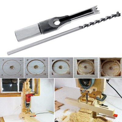 3/8 (9.5mm) Alloy Woodworking Square Hole Drill Bits Reaming