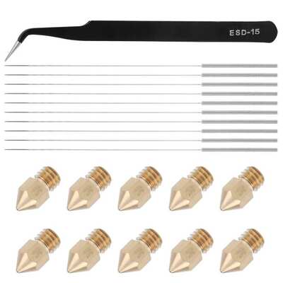 Printer Nozzle Cleaning Kit 0.4mm Nozzles Cleaning Pin Tweez
