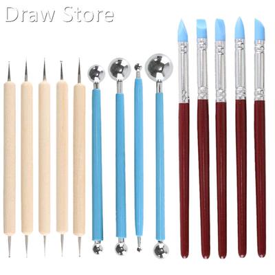 14PCS Polymer Pottery Clay Sculpting Modelling Sit Ball Styl