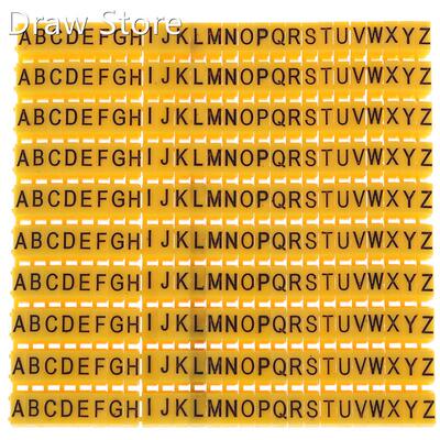 260Pcs Plastic Cable Marking Clip M-0 M-1 M-2 M-3 Alphabit C