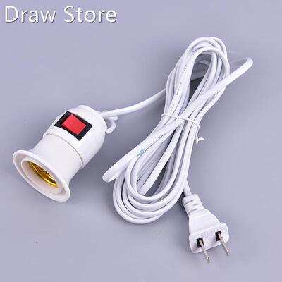 E27 Lamp Bases Holder Power Cord Independent Push Button Swi