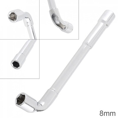 Chrome Vanadium 8mm L-Shaped Plum Plug Universal Torque Wren