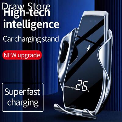 Car phone holder 15W qi wireless charger For iPhone12/11/XM