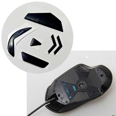 1Set Mouse Skates Replacement Glide Feet Pads Black Mouse Fe