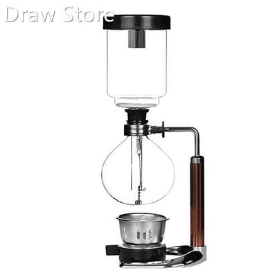 3 Cups Manual Syphon Coffee Maker Pot Hand Glass Vacuum Coff