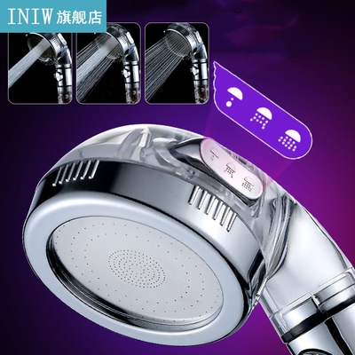 Bathroom 3-Function Shower Head High Pressure Jetting Adjust