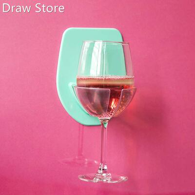 1PC Bar Watt Plastic Wine Glass Holder 适用于 The Bath Showe