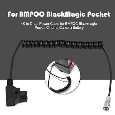 New Power Supply Cable D-Tap Connector for BMPCC4K Blackmagi