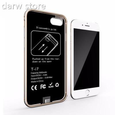 Metal Shel  Fo rIphone 6 6sPlus 7 8l Plus Ba1ttery Case 4000