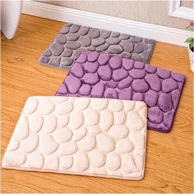 40*60cm Colorful Bath Mat Bathroom Memory Foam Mat Carpet Wa