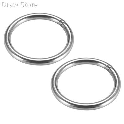 Welded O Ring, 60 x 6mm Strapping Round Rings Stainless Stee