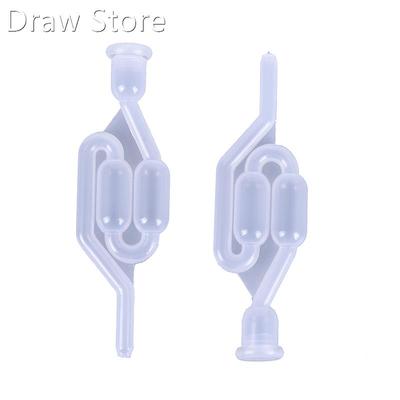 2pcs S-Shape Wine AirLock Beer Brewing Fermentation Check Va