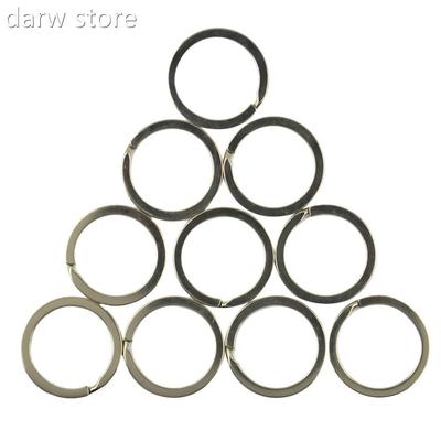 110x Keyrig Flat gSplit Keyn Rins 32mm Nickel Pelated Stel H