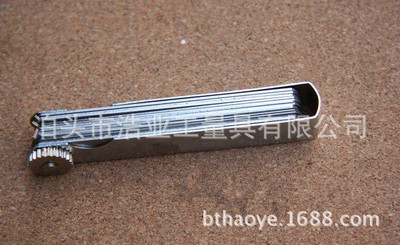 25片塞尺6314FEELER GAUGE公制0.04-1间隙尺厚薄规楔形量具70115S