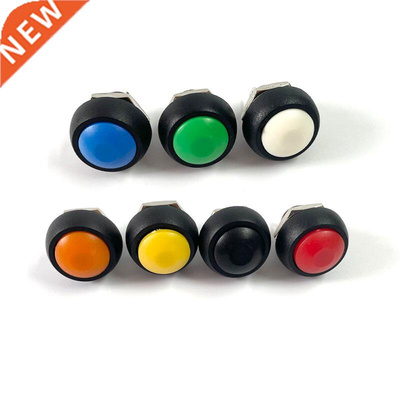 7Pcs PBS-33b 2Pin Mini Switch 12mm 12V 1A Waterproof momenta