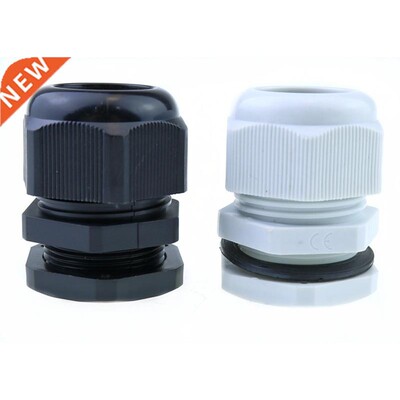 10pcs PG19 Waterproof Connector Gland Dia. 12-15mm Cable Bla