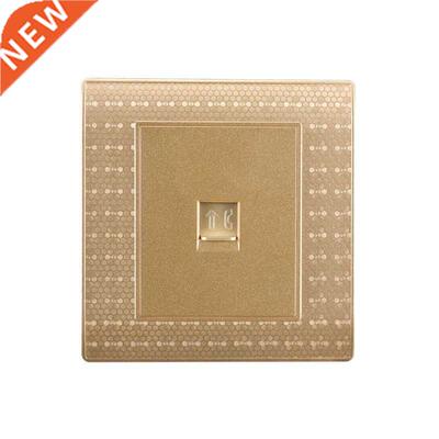 Type 86 Luxurious Champagne gold wall weak electricity socke