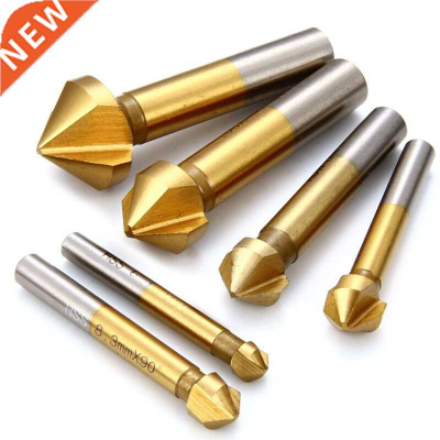 6pcs 3 Flute Countersink Drill Bit 90 Degree HSS 4241 Edge C