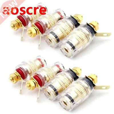 8pcs/set Speaker Terminal Binding Post 4mm Banana Plug Socke