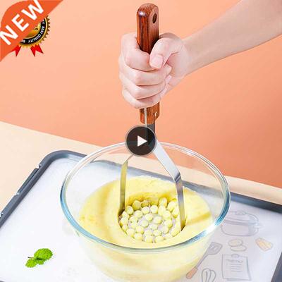Stainless Steel Hand Held Potato Masher For Smooth Mashed Po