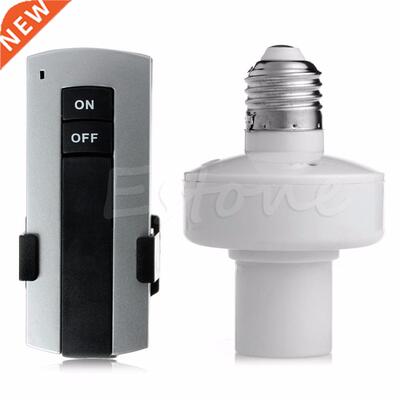 E27 Screw Remote Control Light Lamp Bulb Holder Cap Socket S