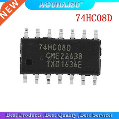 10PCS 74HC08D 74HC08 SOP14 SOP SN74HC08DR SN74HC08 SMD new o
