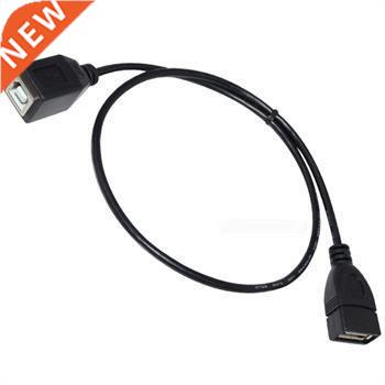 0.5m USB 2.0 B female socket to USB 2.0 A female jack extens