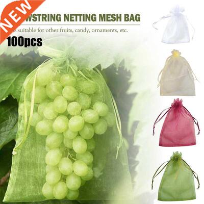 100Pcs Garden Netting Bags Vegetable Grapes s Fruit Protecti