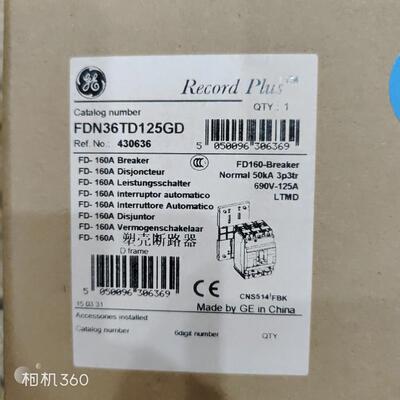 GE FD160 FDN36TD125GD 3P 125A