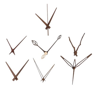 1 set Wooden pointers DIY creative wall clock hands 10 12 in