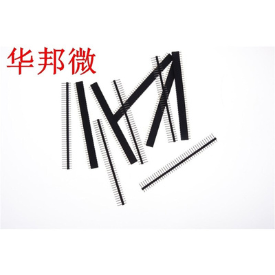 Noir simple rangée droite male + femelle broche