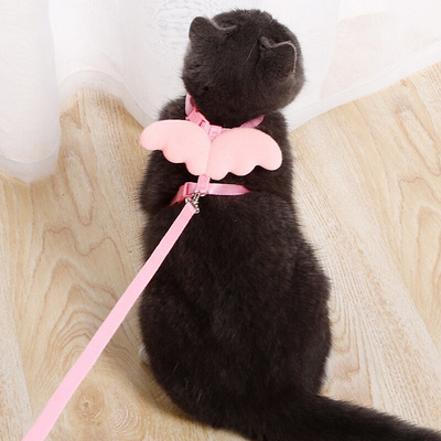 Angel Wings Cute Cat Harnesses Pet Harness and Leash Set For