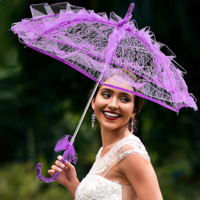 1PC Wedding Umbrella Vintage Parasol Umbrellas Bridal Lace