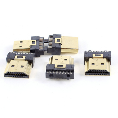 5 Pcs HDMI Male 19 Pins A Type Solder Plug Termination Repai