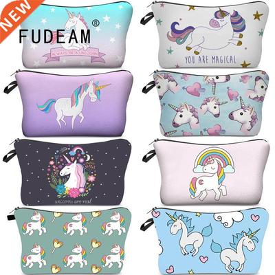 FUDEAM Polyester Unicorn Sloth Print Pattern Women Travel St