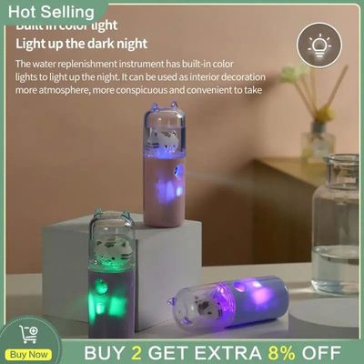 Cute Cat Nano Mist Facial Sprayer Beauty Instrument USB Humi