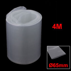 Hot Sale1PCS 65mm Width 4M Length PVC Heat Shrink Tubing Cle