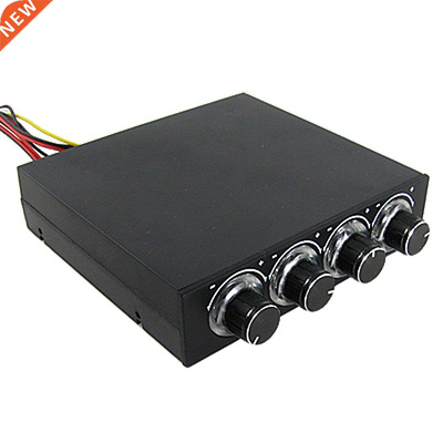 4 Channel 4 Pin Connector Blue LED PC Fan Controller