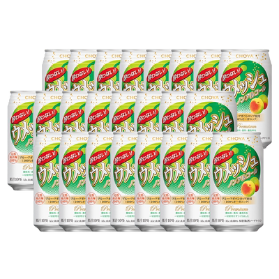 【明星推荐】CHOYA日本原瓶进口纪州气泡梅子饮料无醇350ml*6