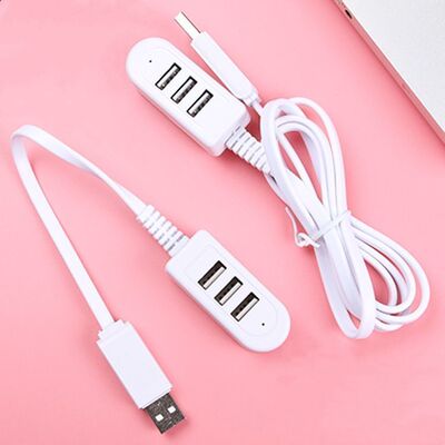 多口手机充电扩展USB分线器一拖三外接转换器延长线多孔HUB集线器