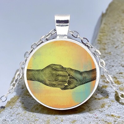 印度Ganesha Mudra象头神手印 瑜伽冥想护身符吊坠2.5cm