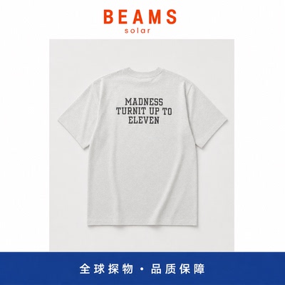 【SOLAR BEAMS】MADNESS T-SHIRT 11周年成都限定字母印花短袖T恤