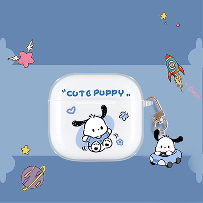 适用联想LP23蓝牙耳机保护套可爱卡通帕恰狗透明防摔情侣全包软壳