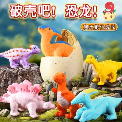 会长大的泡水孵化恐龙蛋破壳