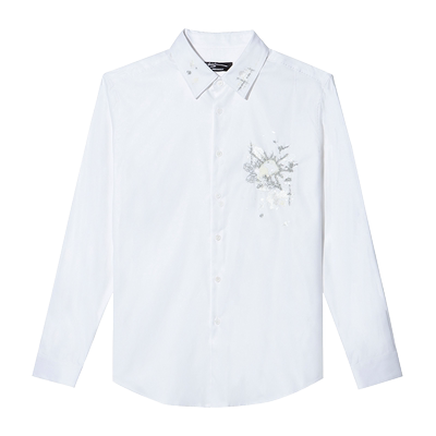 ANDREW MACKENZIE意大利  男装秋冬 商务休闲 白色长袖衬衫